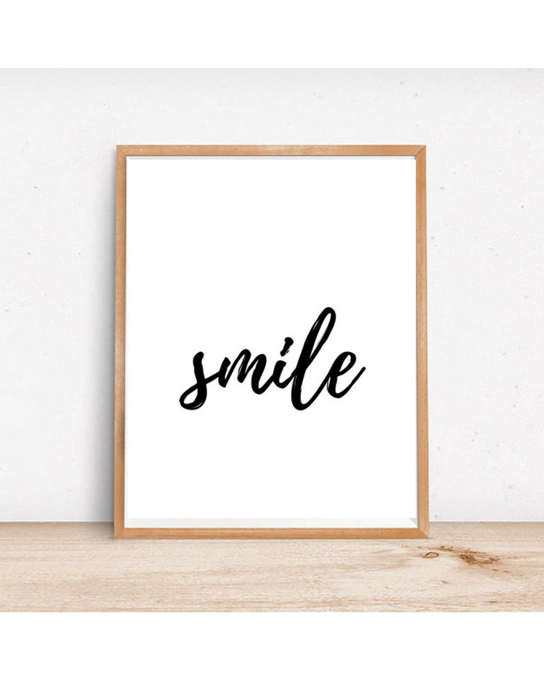 Smile Print » Printable Art » Office Prints » Wall Decor » Wall Art ...