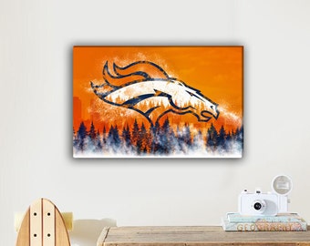 Denver Broncos Art | Etsy