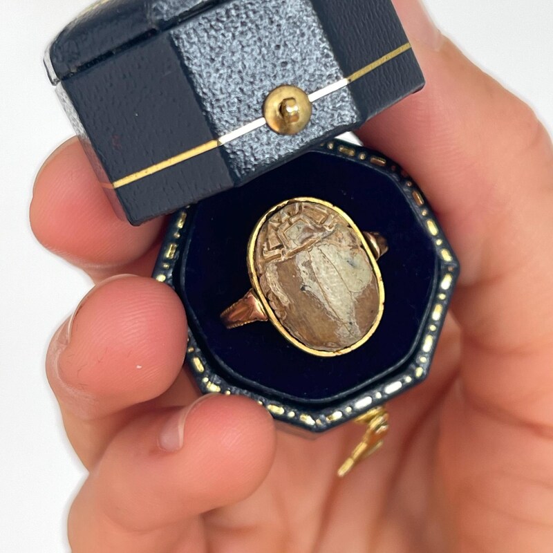 Gold Scarab Ring - Etsy
