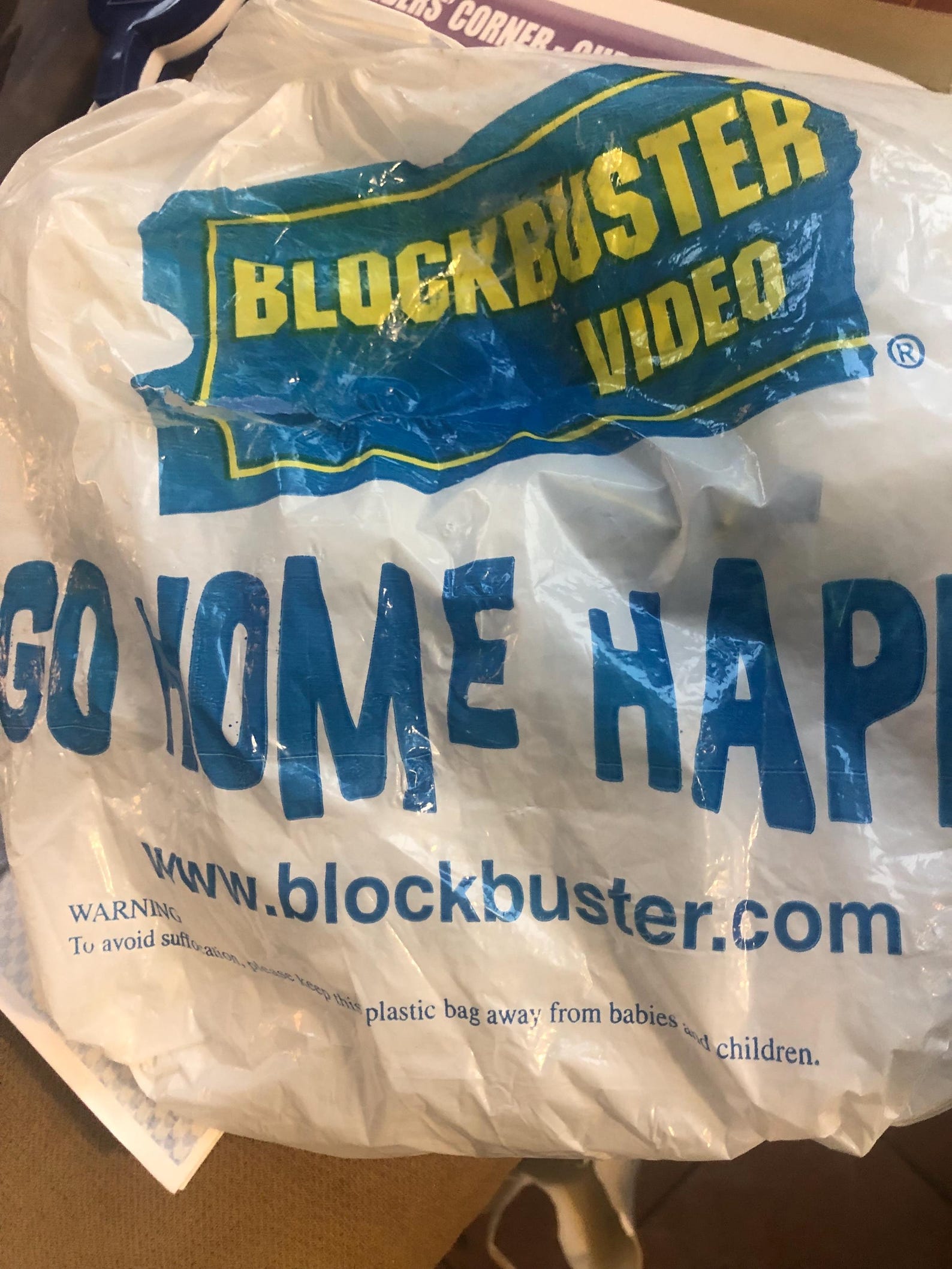 Blockbuster Video Vintage Plastic Bag - Etsy