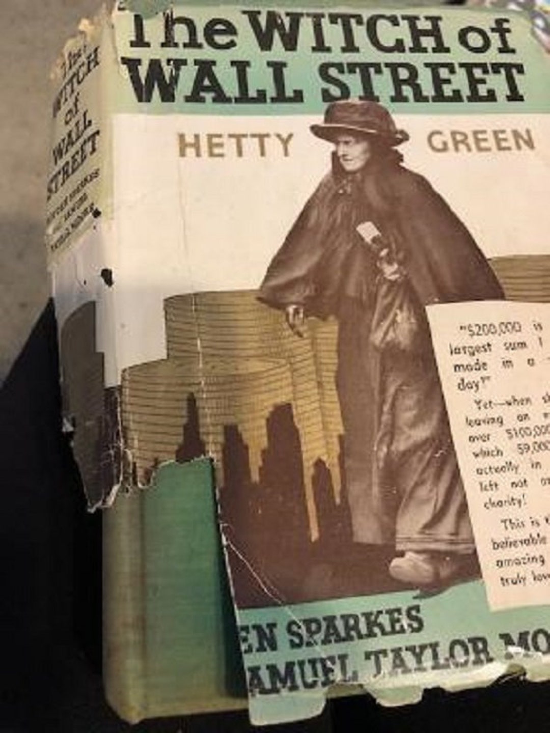The Witch of Wall Street Hetty Green Hardback Vintage 1930 - Etsy