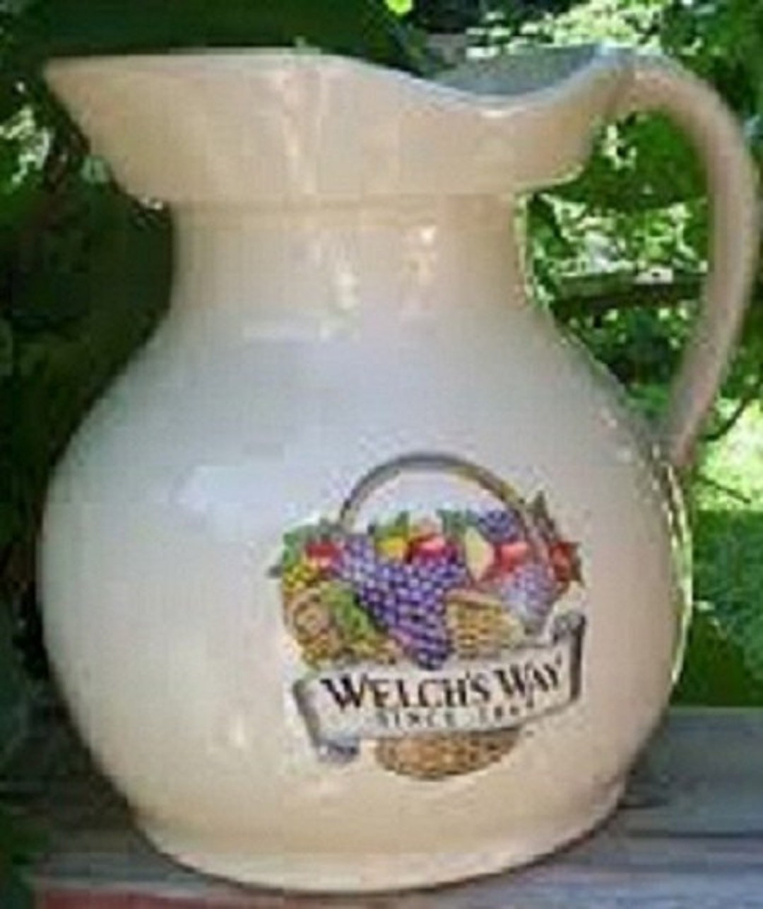 Welch's Mccoy White Pitcher Vintage Advertisement Welch's Since 1869 ...