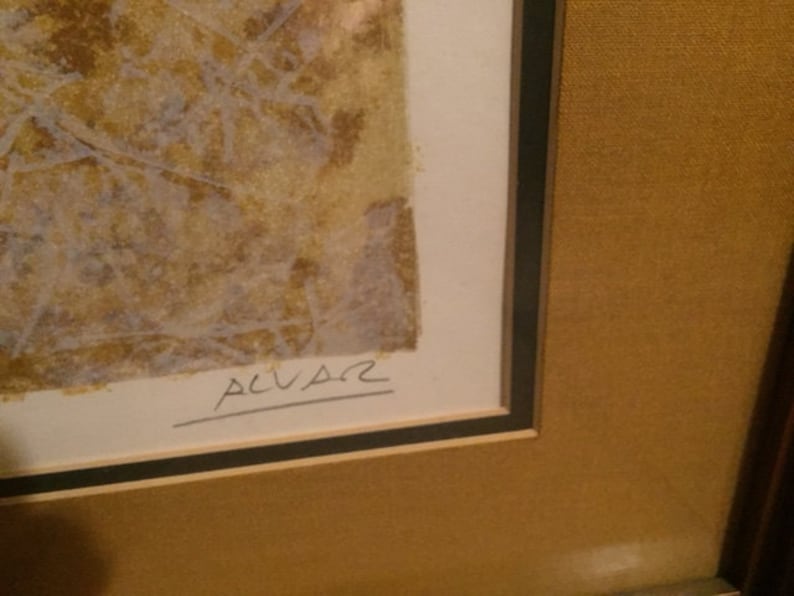 Sunol Alvar Signed Original Lithograph Print 24"x36" Very Beautiful ...