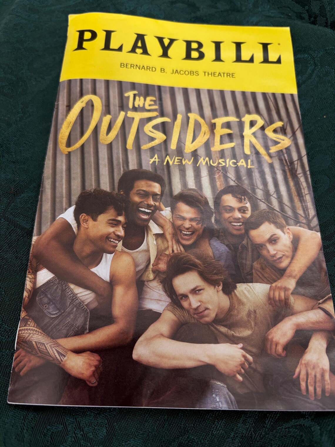 Playbill the Outsiders - Etsy