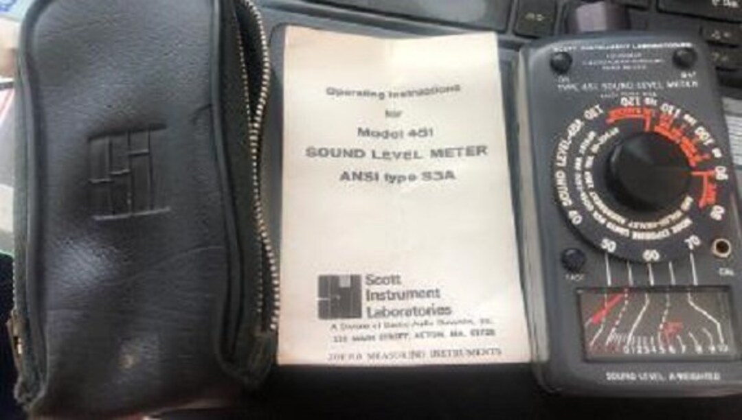 Sound Level Meter ANSI Type 53A Model 451. Leather Case and Operating ...