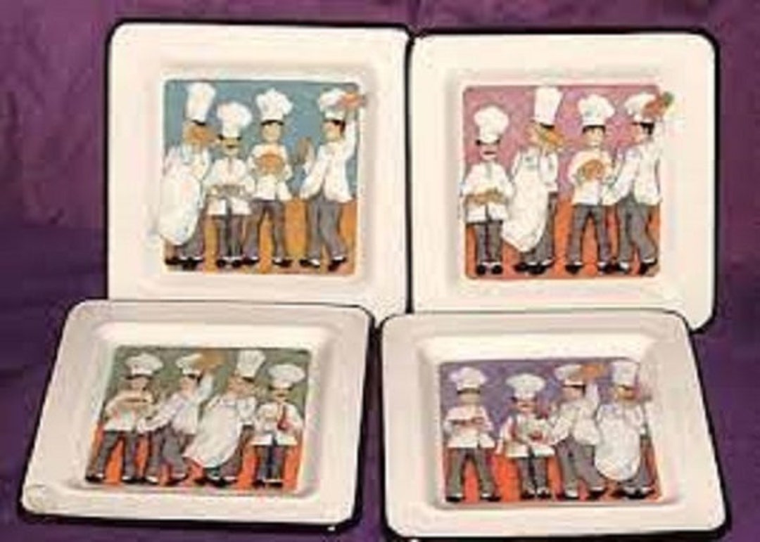 Brunelli Design Chef Plates 4 Very Special and Collectible - Etsy