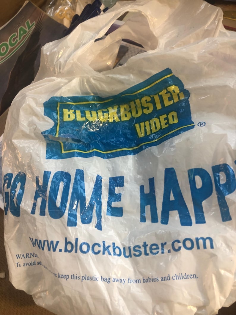 Blockbuster Video Vintage Plastic Bag - Etsy