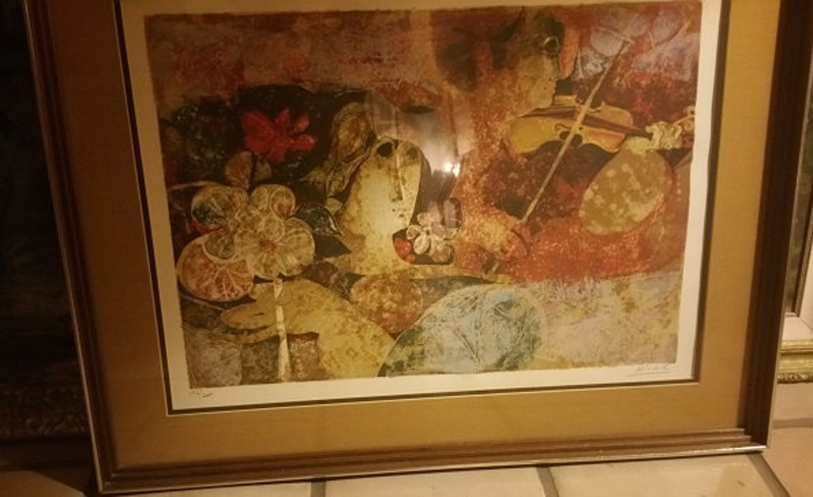 Sunol Alvar Signed Original Lithograph Print 24"x36" Very Beautiful ...