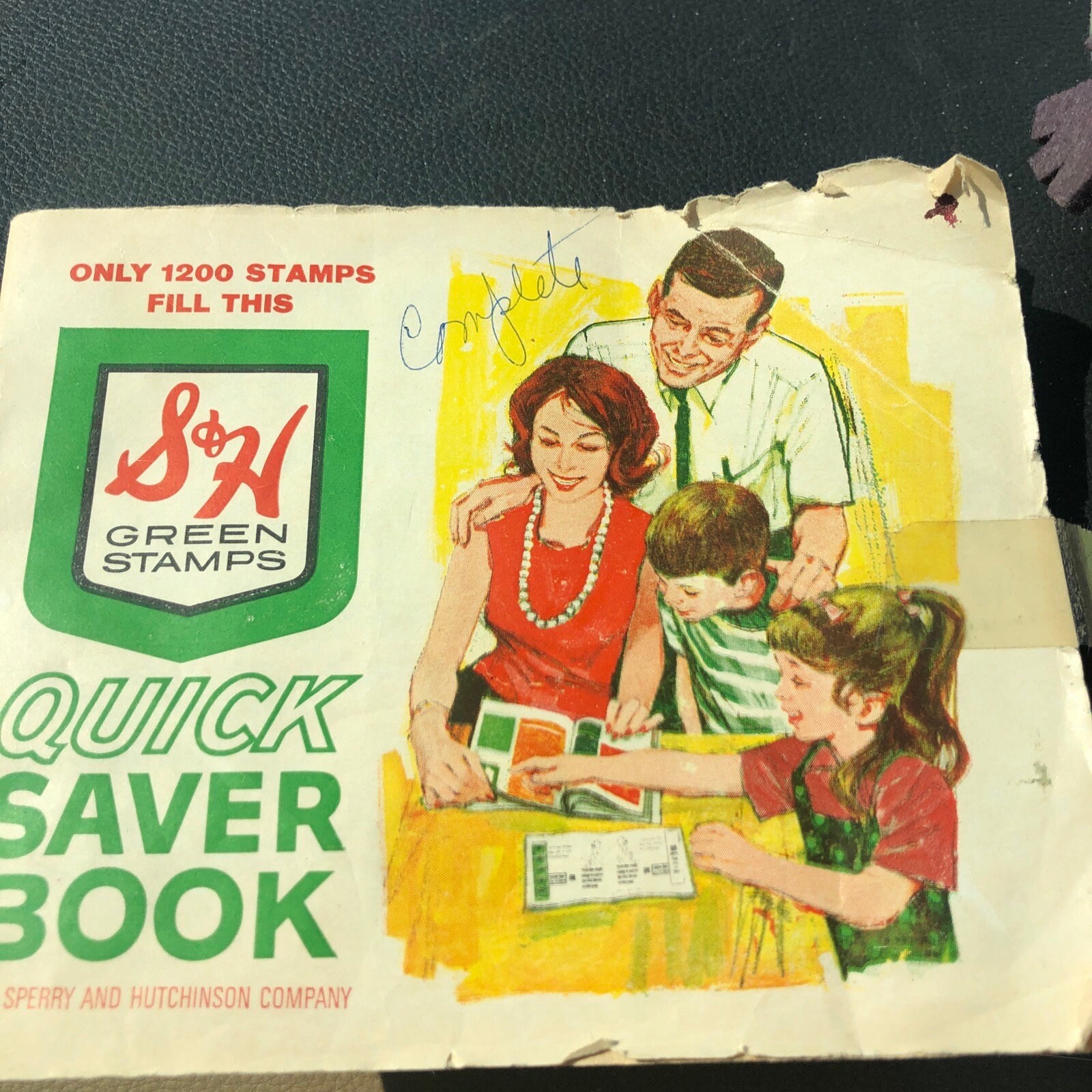 S & H Vintage Green Stamps Wuick Saver Book Filled With Green Stamps - Etsy