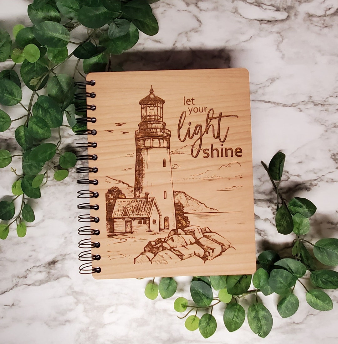 Let Your Light Shine Engraved Journal / Notebook With - Etsy