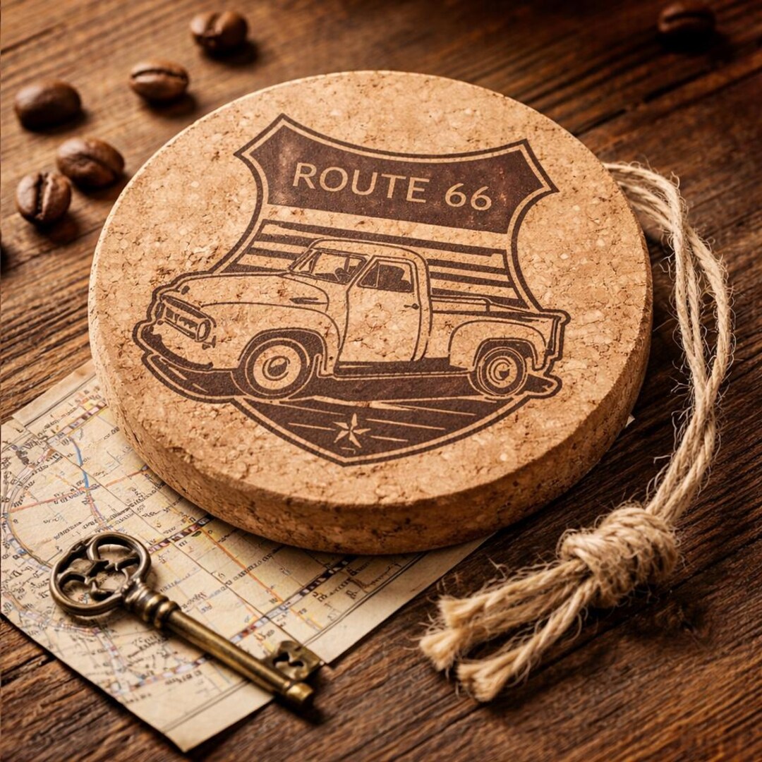Route 66 Old Ford Truck Coasters, Set of 4 - Etsy