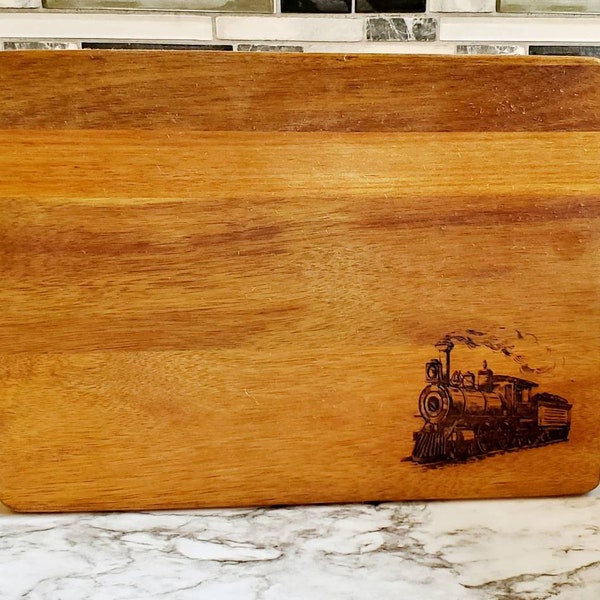 Laser Engraved Train - Etsy