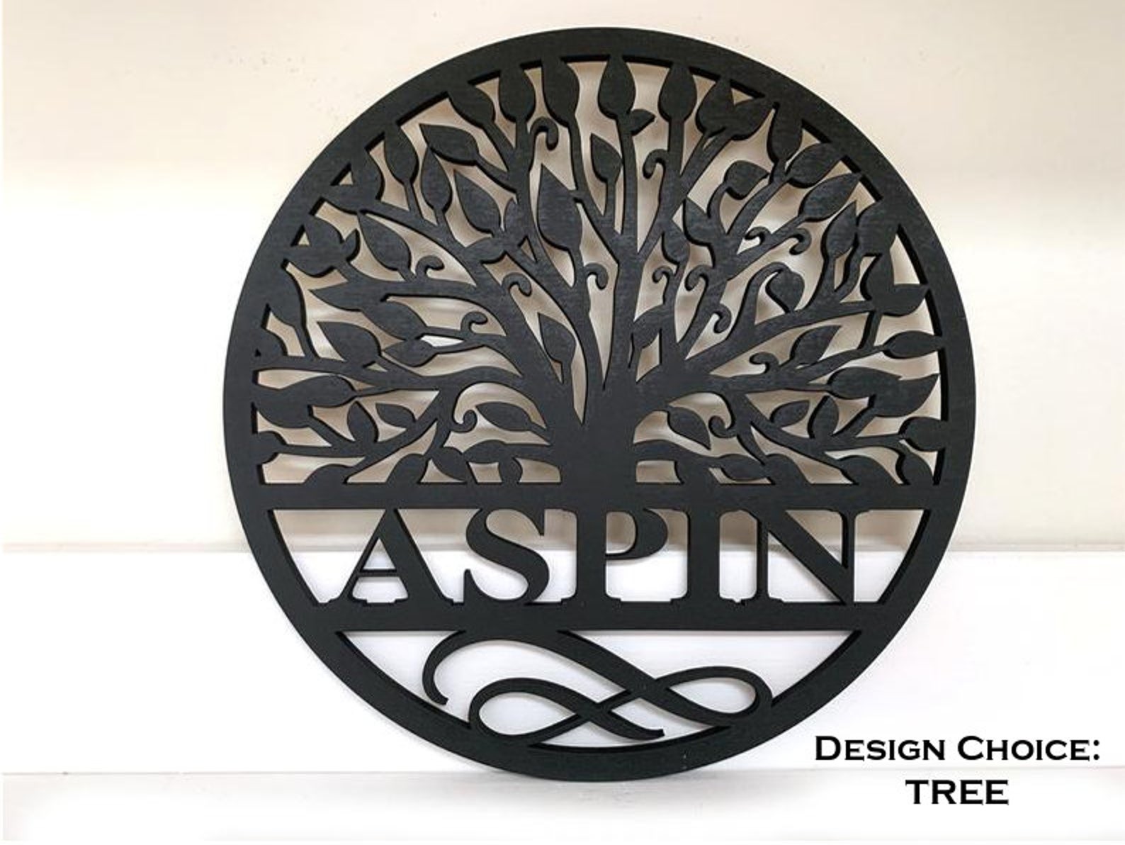 Personalized Laser Cut Layered Wood Round Signs, 10 Designs Available ...