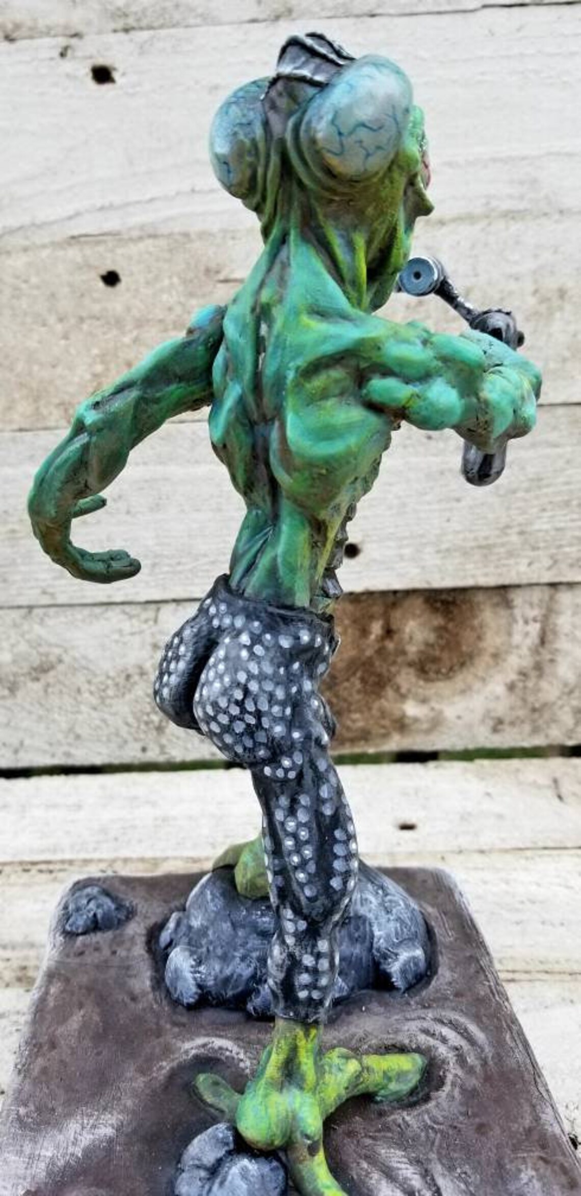 Green Alien Alien Sculpture Creature Sculpture Outer Space | Etsy