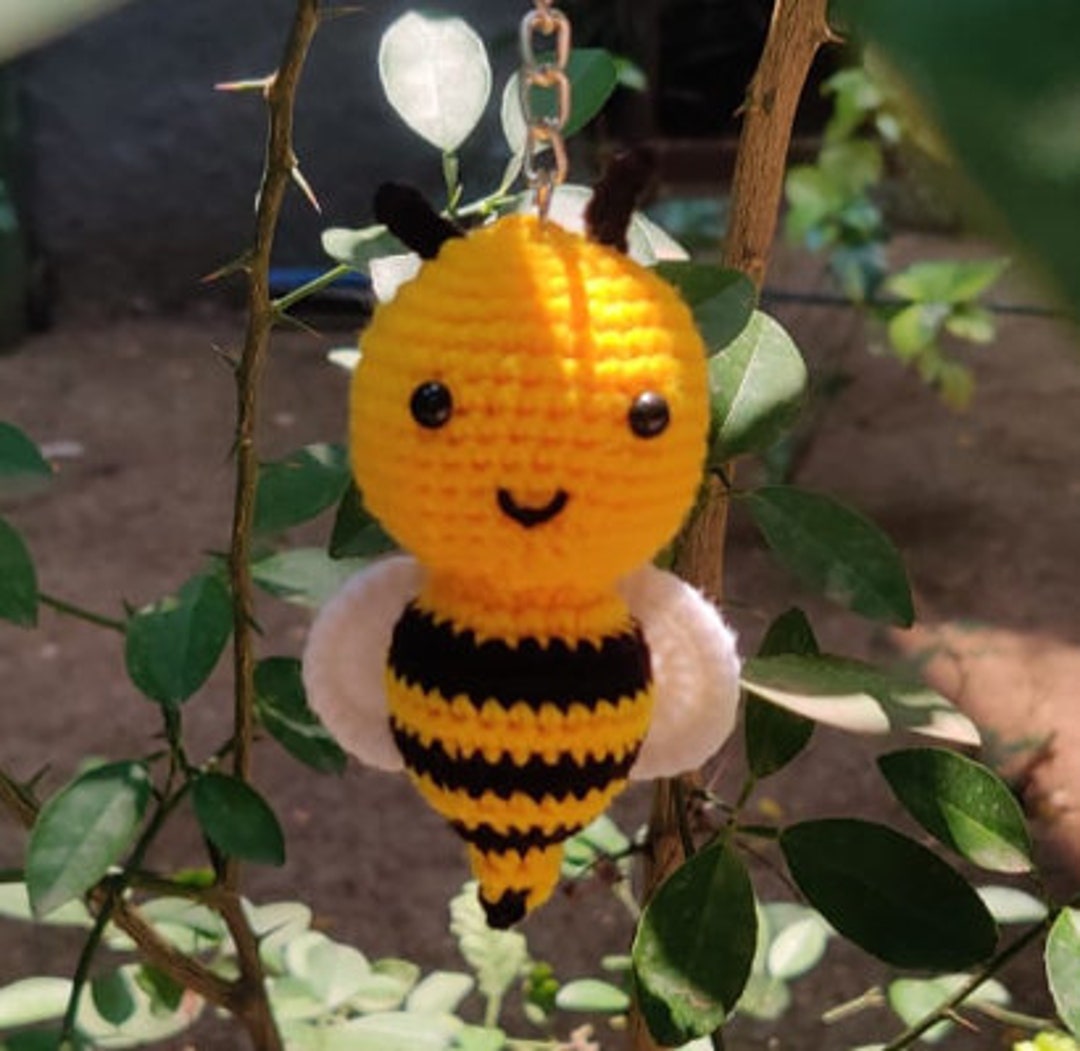 Bumblebee Keychain Crochet Pattern Crochet Keychain - Etsy