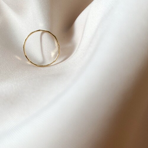 14k Gold Filled Stacking Rings Thin Dainty Ring Stackable - Etsy