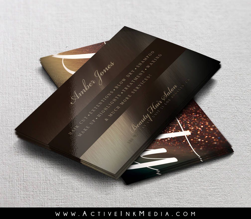 Hair Stylist Business Cards Business Card Design Stylist | Etsy