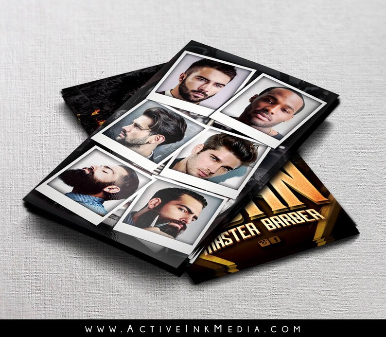 Barber Business Cards Barber Logo Personal Stylist | Etsy