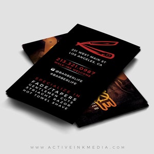 Barber Business Card - Personal Stylist - Hair Stylist Business Cards ...