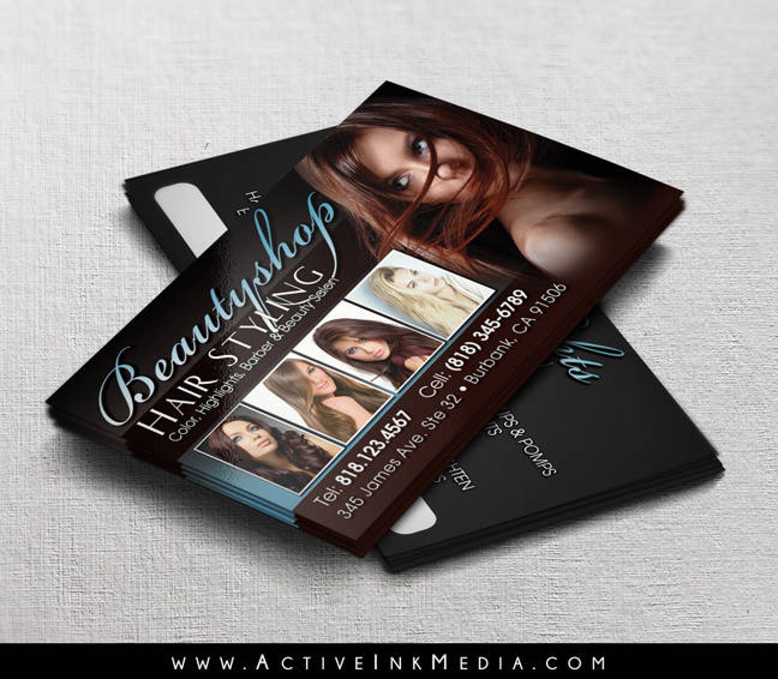 Hair Stylist Business Cards Business Card Design Stylist - Etsy