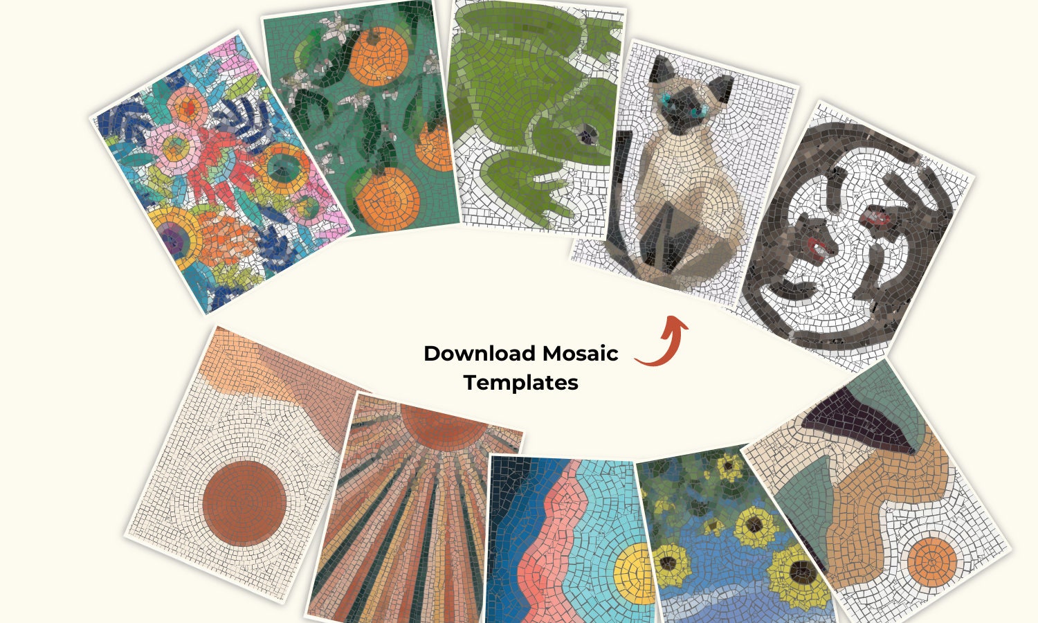 45 Printable Mosaic Pattern Templates PDF Download for Christine - Etsy