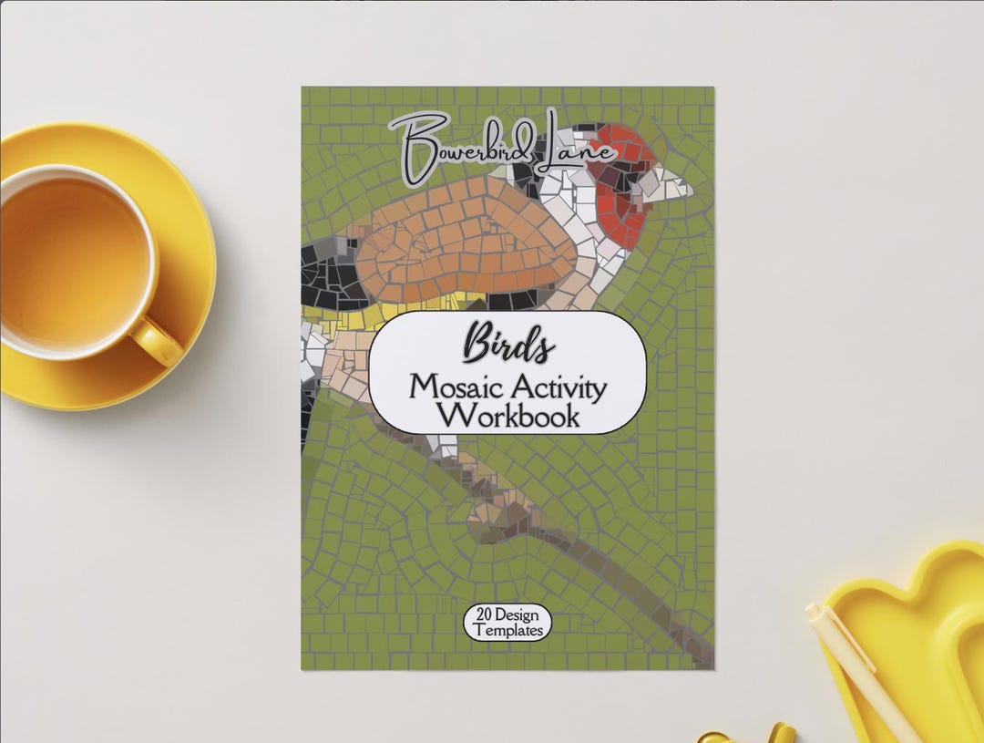 Birds Mosaic Activity Workbook With Pattern Templates (PDF Download) - Etsy