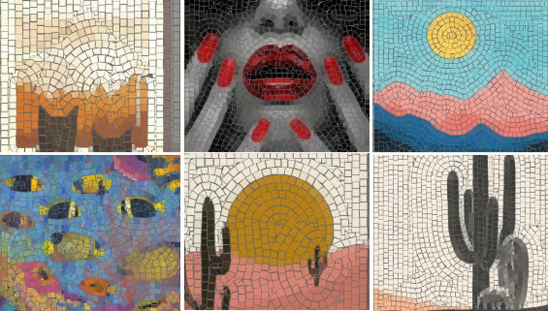 25 Printable Mosaic Pattern Templates PDF Download - Etsy