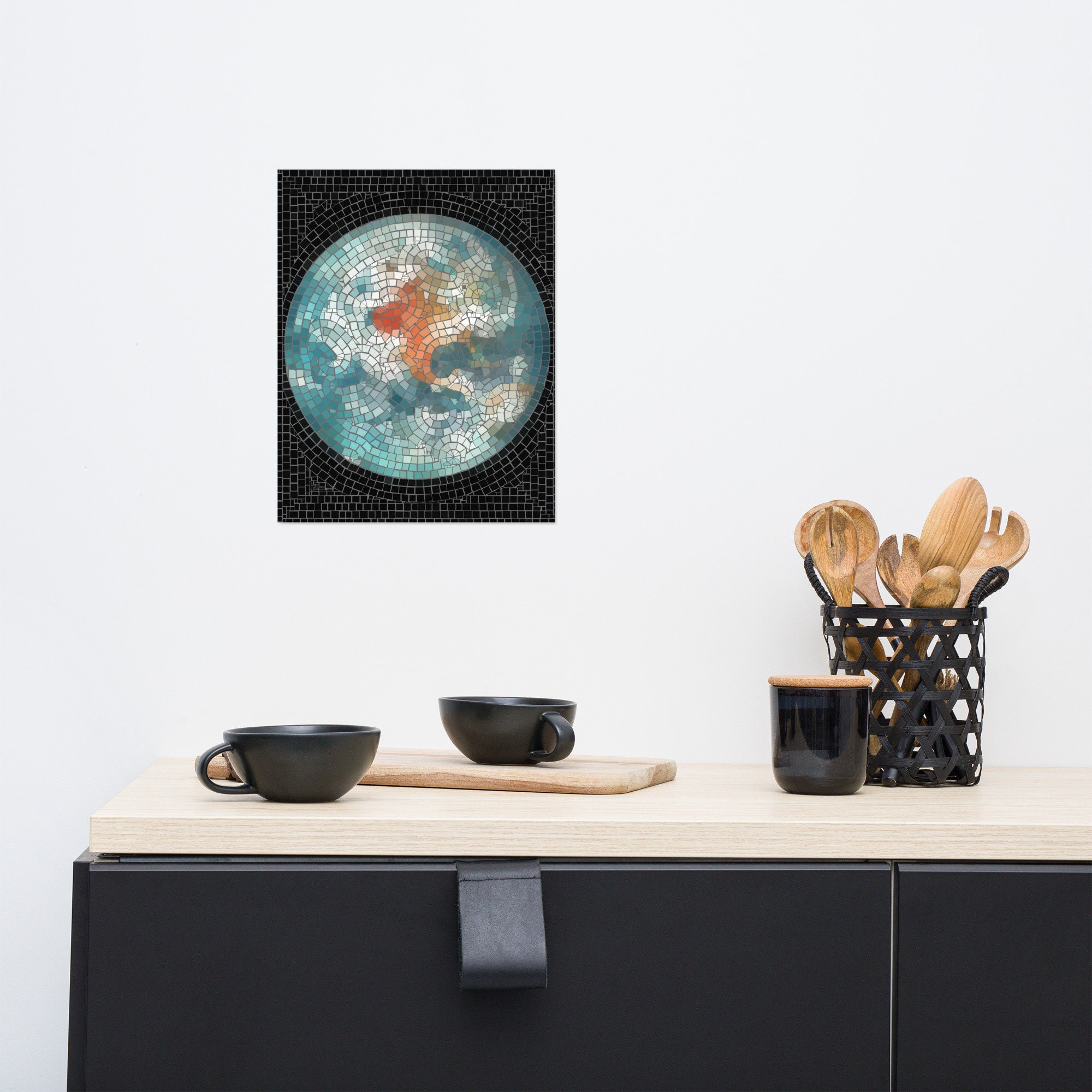 Planet Earth Mosaic Art Image Pattern Template PDF Download - Etsy