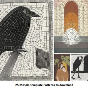 25 Printable Mosaic Pattern Templates PDF Download - Etsy