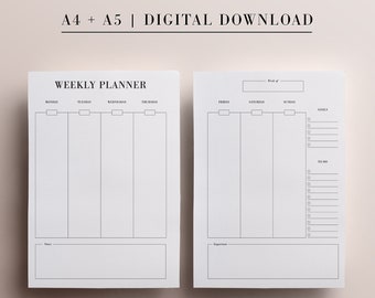 Printable Planner Inserts and Planner Stickers by PrettyStock