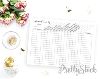 Air Filter Log Printable Form Air Filter Planner Simple Home | Etsy