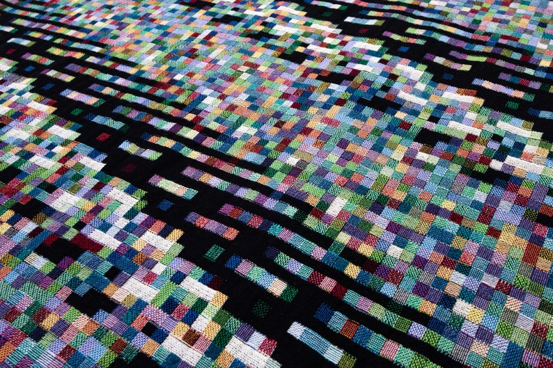 Bitcoin Blockchain Woven Cotton Throw Blanket Designed by Phillip David ...