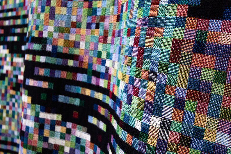Bitcoin Blockchain Woven Cotton Throw Blanket Designed by Phillip David ...