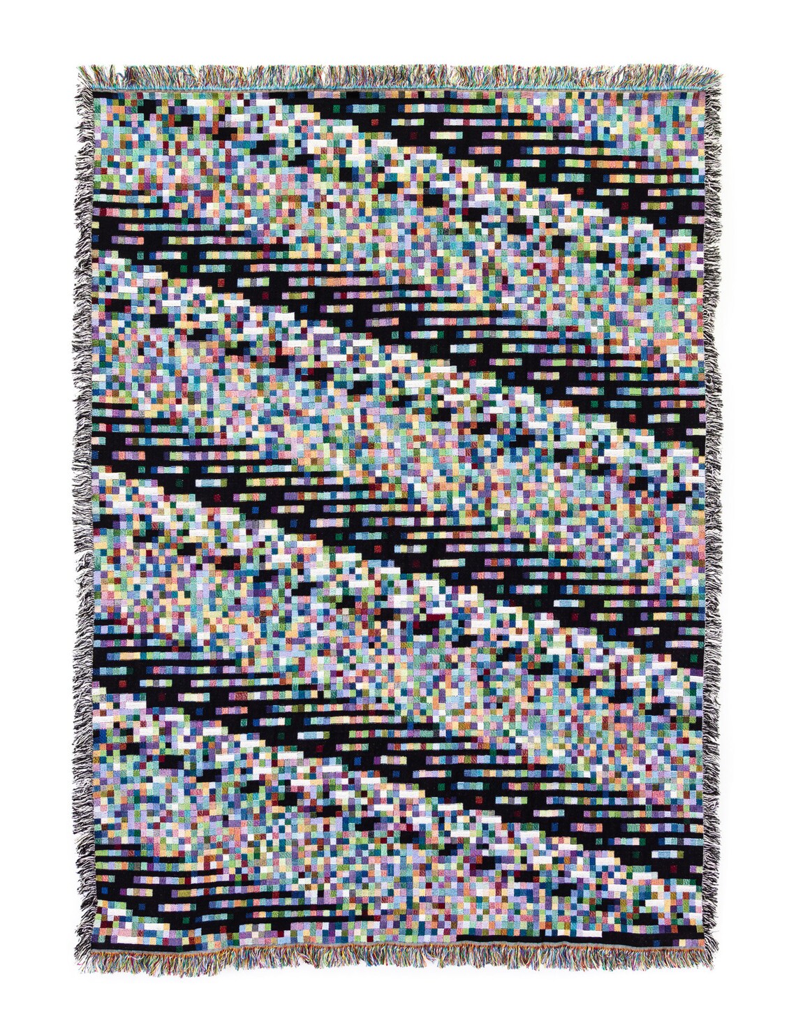 Bitcoin Blockchain Woven Cotton Throw Blanket Designed by | Etsy