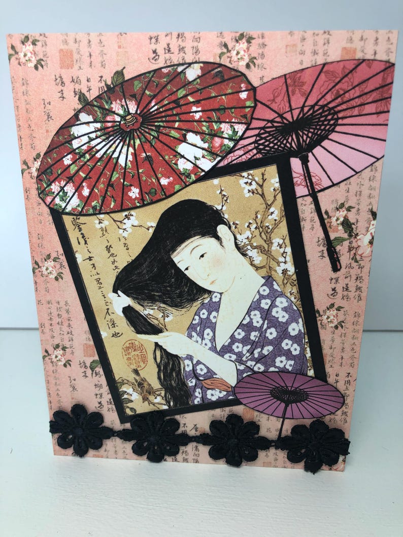 Lovely Asian Inspired Greeting Cards. Handmade, Beautiful Details ...