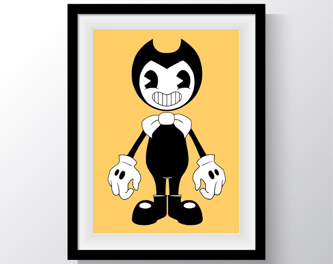 Bendy and the Ink Machine Art Print | Bendy Poster | Video Game Wall ...