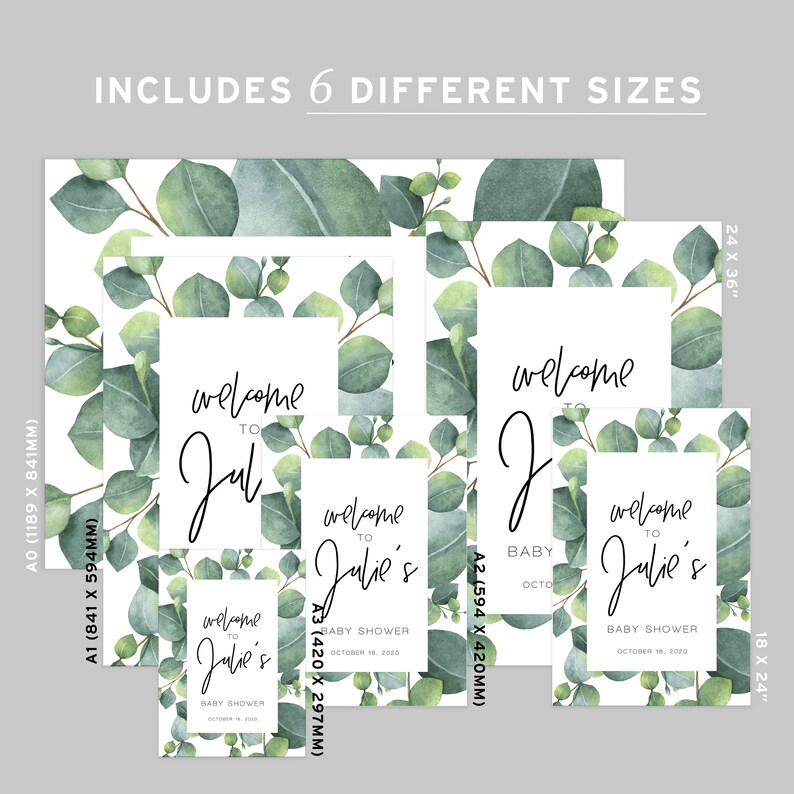 Baby Shower Welcome Sign Printable Baby Shower Template - Etsy