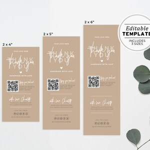 Minimalist Box Packaging Label 3 Sizes: 2x4" / 2x5" / 2x6" EDITABLE ...