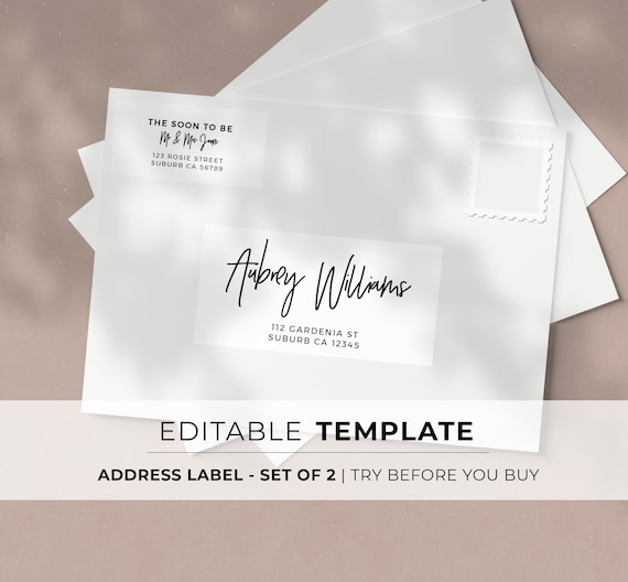 Return Address Template Phone Number Return Address Labels | Zazzle