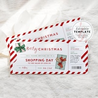 Customizable Shopping Spree Birthday Invitation Template for Girl, Shop ...