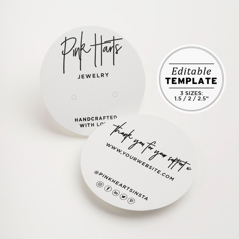 Custom Earring Cards - Etsy