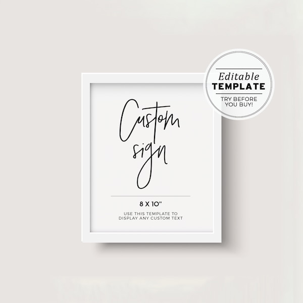 8x10 Sign - Etsy