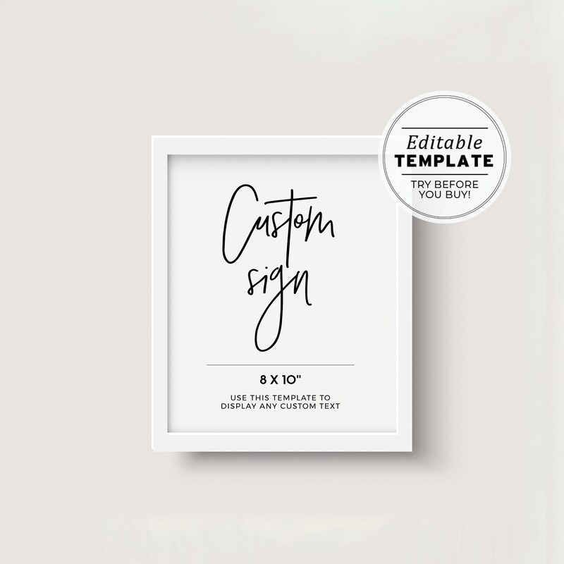 8x10 Sign - Etsy