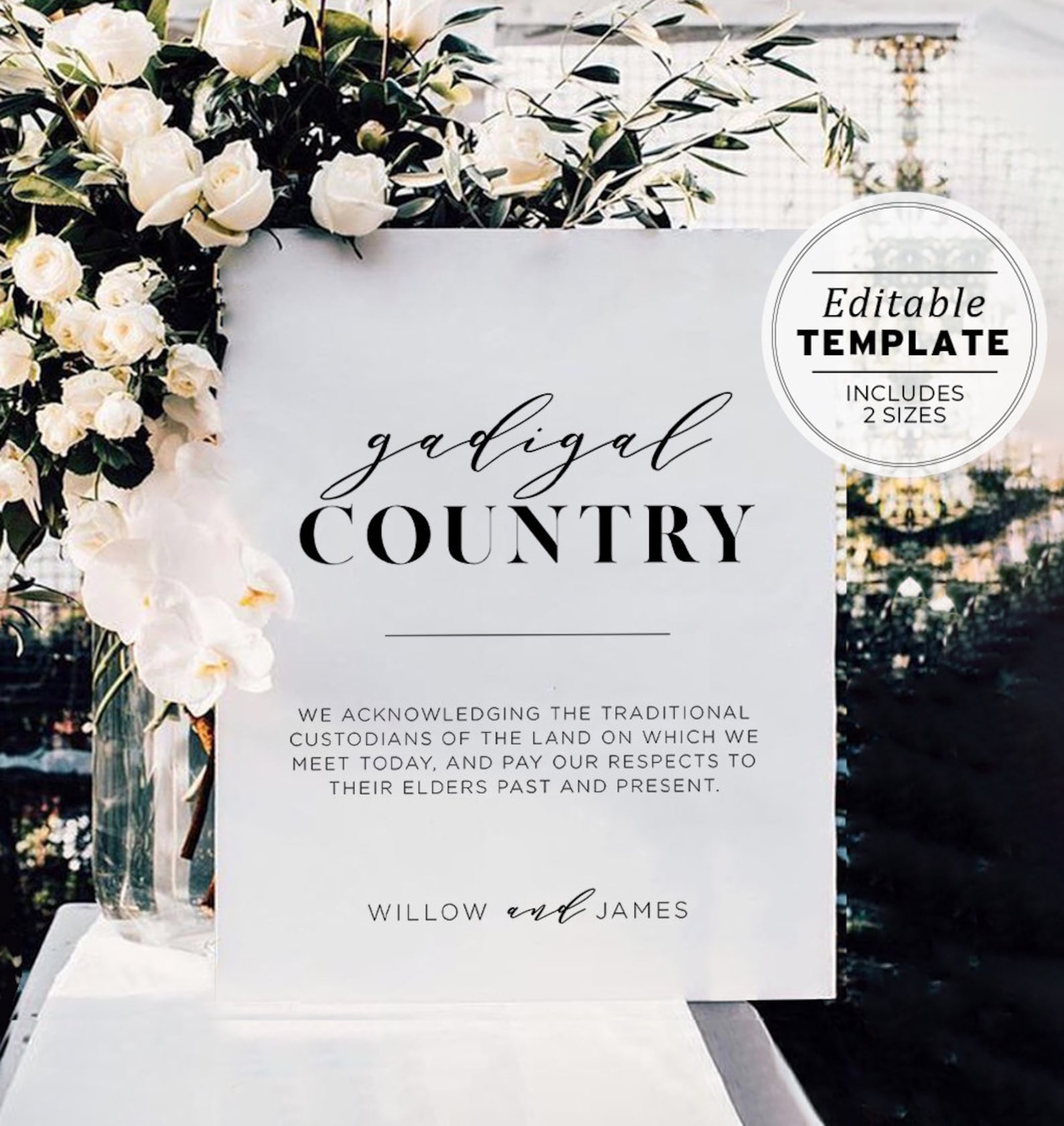 Editable Acknowledgement of Country Sign First Nations - Etsy