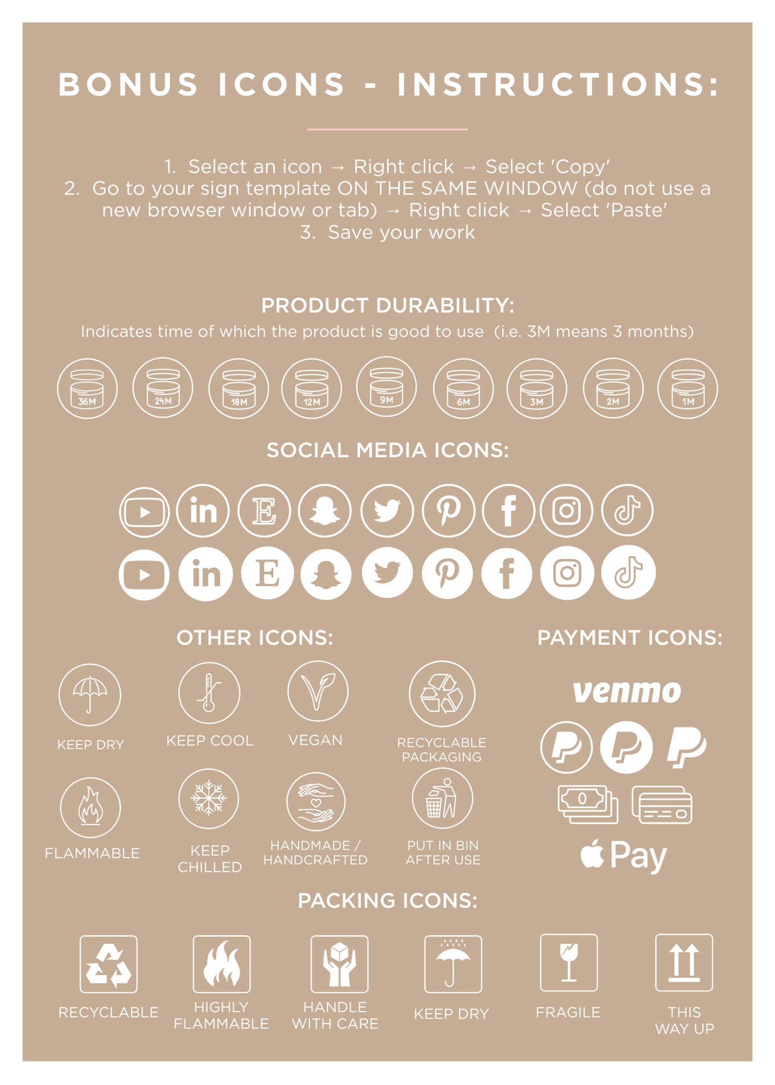 Editable Necklace Display Card Template 2 Sizes: - Etsy