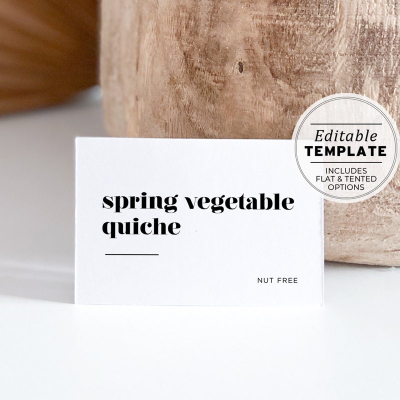 Food Name Tags - Etsy