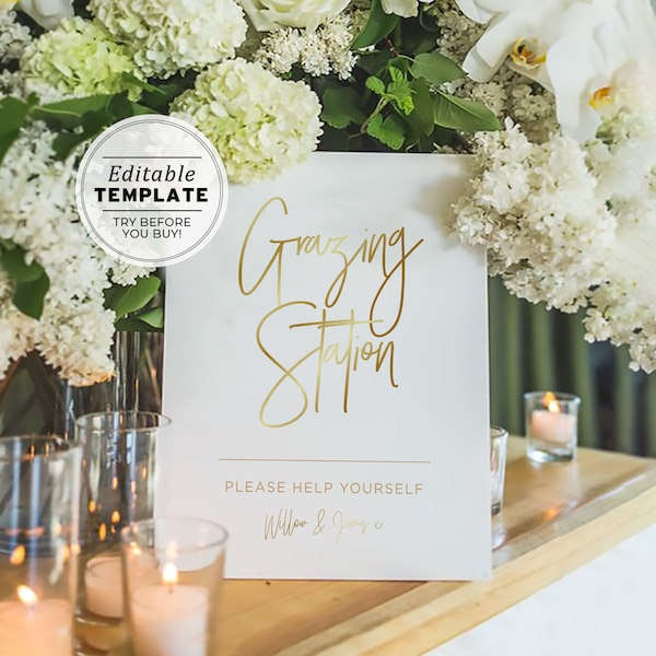 Grazing Table Template - Etsy