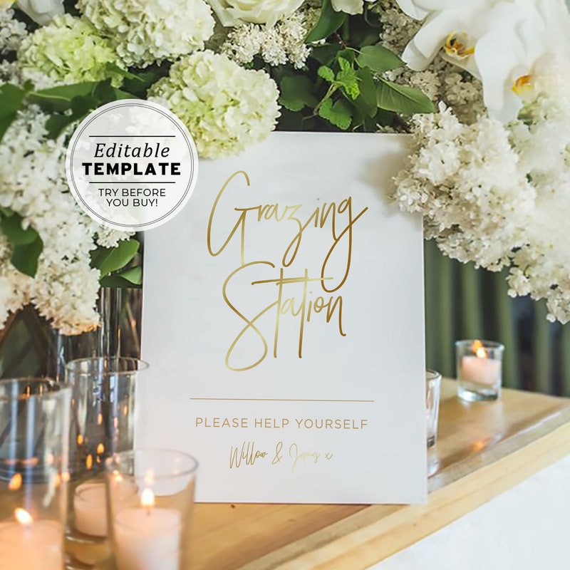 Grazing Table Template - Etsy