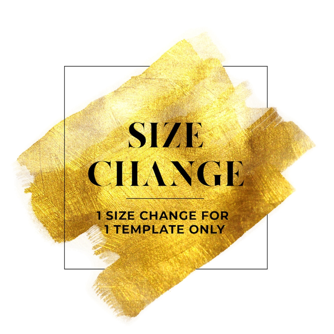 X1 CUSTOM SIZE for Editable Template - Etsy
