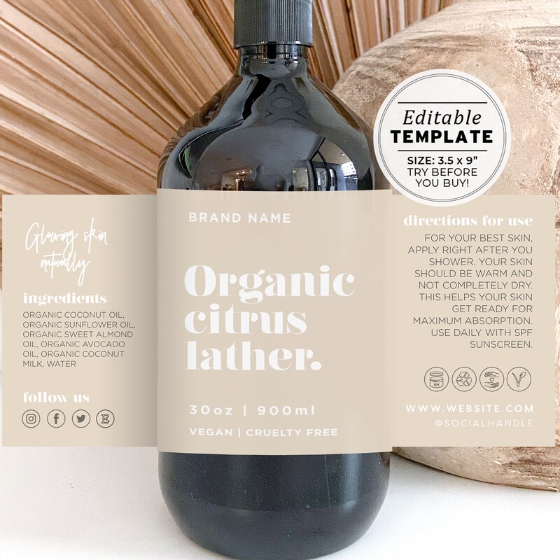 Wrap Around Labels - Etsy